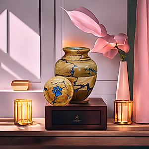 WEE WOODEN Small Urns for Human Ashes | Mini Urns for Human Ashes | Wooden Urn for Dogs Ashes | Cremation Urn for Pet Ashes | Memorial Pet Urns
