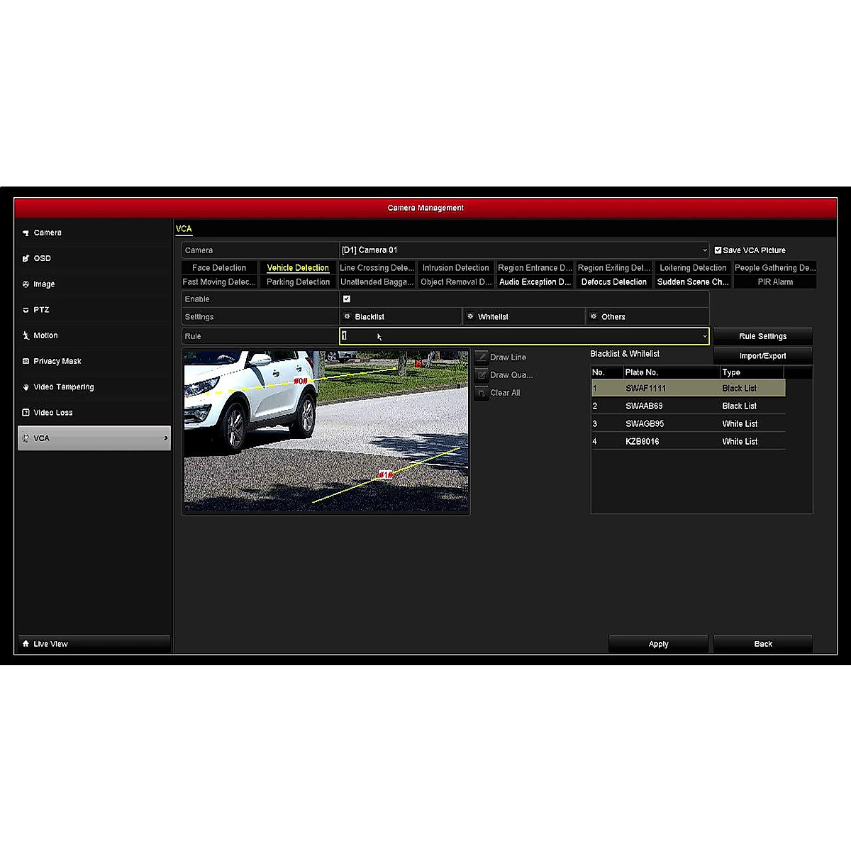 2MP License Plate Recognition Camera - Smart IP PoE Motorized VF 2.8-12mm Lens Bullet for License Plate Capture, Exterior Compatible with Hikvision DS-2CD4A26FWD-IZS