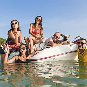 Bride and Brides Babes Hugger Set of 10, Can Cooler Sleeves- Bridal Shower Cooler Sleeves for Bridesmaids and Bride To Be Hugger, Skinny Bachelorette Coozies, 12oz, Slim Can Hugger Bachelorette