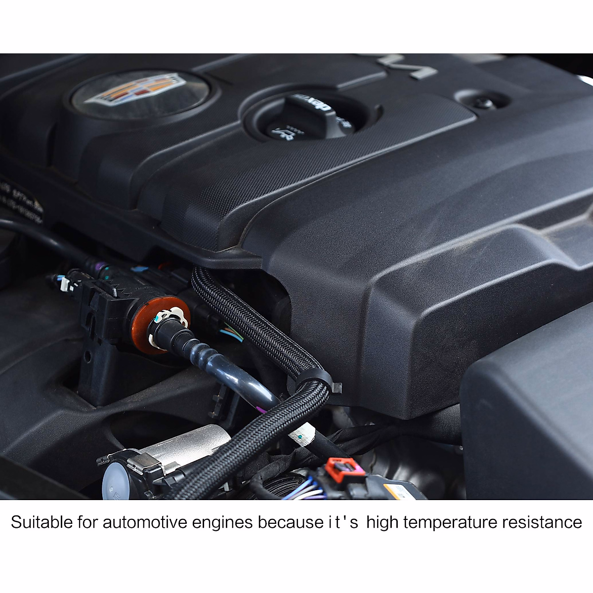 100ft - 1/2 inch PET Expandable Braided Sleeving – Black – Alex Tech Braided Cable Sleeve