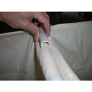 Snap Clamp EZ White 1/2 Inch X 4 Inches Wide for 1/2 PVC Pipe 10 per Bag