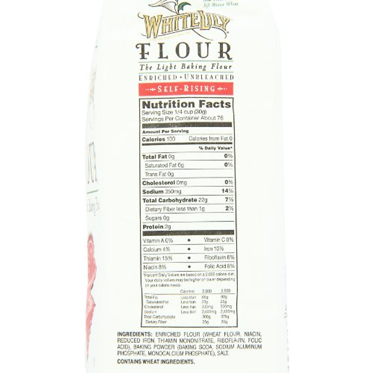 White Lily Unbleached Self Rising Flour, 5-lb bag