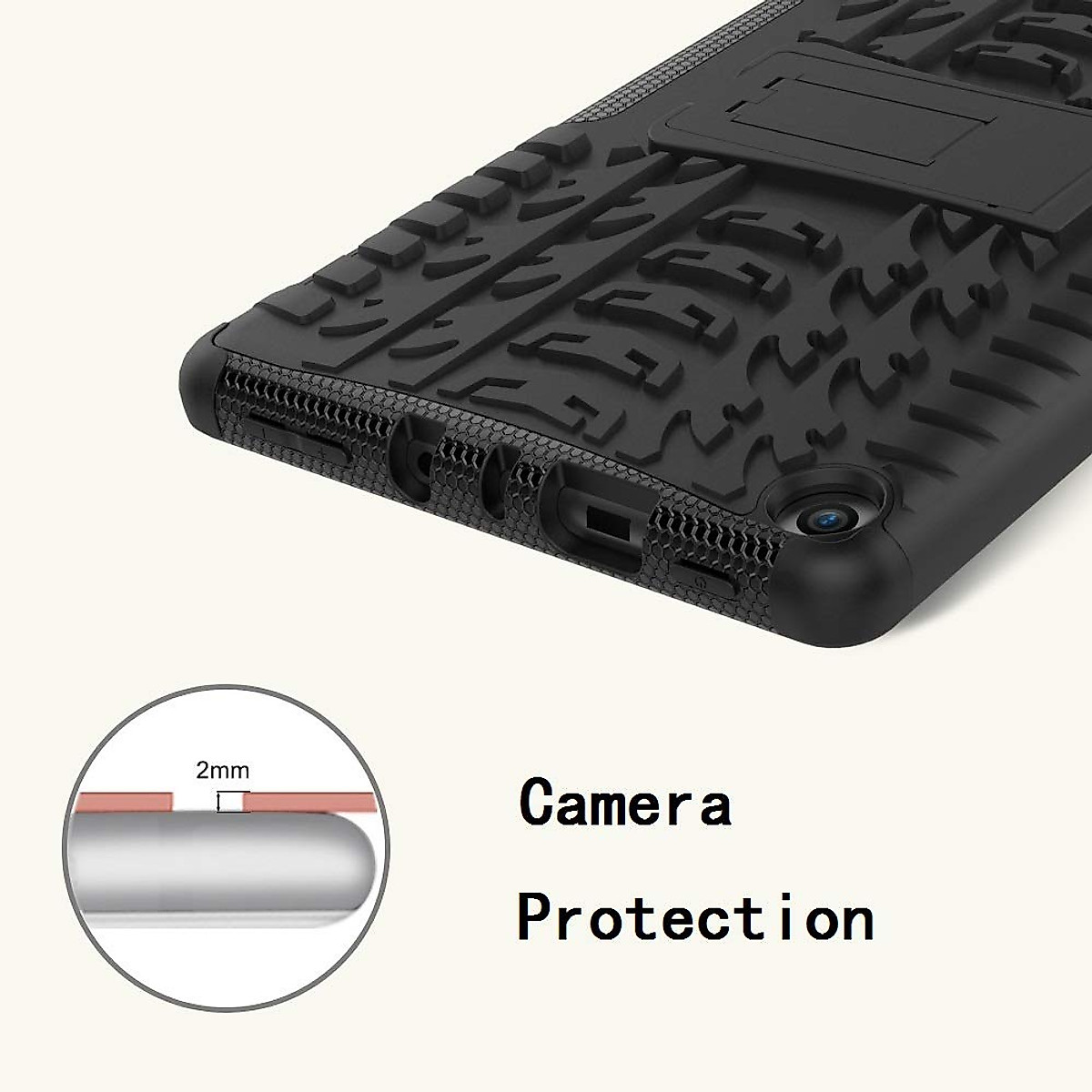 MAOMI for Kindle Fire hd 8 Case 2017/2018 Release 7th/8th Generation,Kickstand Heavy Duty Cover [ NOT fit HD 8 Tablet 12th/10th Gen 2022/2020 Release] (Blue)