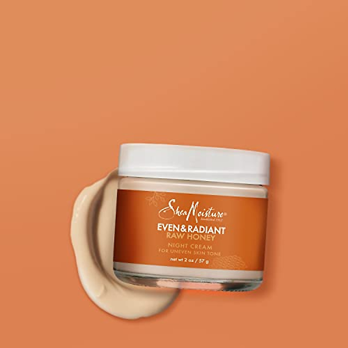 SheaMoisture Even and Radiant Face Cream For Uneven Skin Tone and Dark Spots Night Cream With Raw Honey 2 oz
