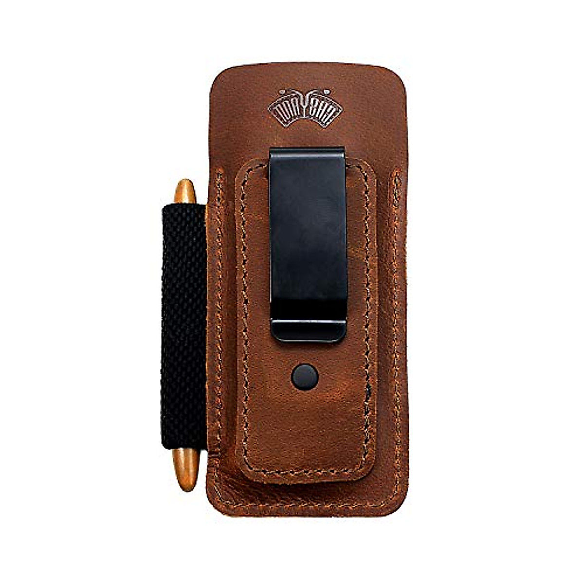 EASYANT Leather Pocket Organiser Pouch EDC Holster Belt Clip Sheath for Buck 110 Space Pen