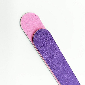 TIHOOD Disposable Nail Files Double Sided Emery Boards Manicure Pedicure Tools - Home or Professional Boards Manicure Tool (100PCS)