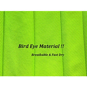 NY GOLDEN FASHION Hi Vis High Visibility T Shirt Long Sleeve Safety Construction Work Shirts with Hood (2Pcs Neon Yellow, L)