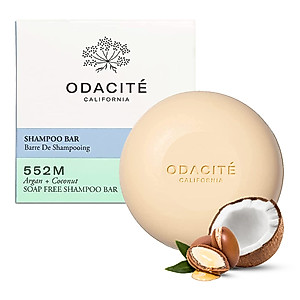 ODACITE Odacité Shampoo Bar for Hair Care - Argan & Coconut 552M Natural Soap Bar - Cleansing Shampoo to Hydrate & Moisturize Skin 3.7Oz
