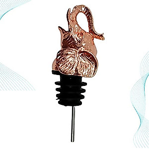 Yarnow Elephant Wine Pourer, Animal Wine Pourer Liquor Pour Spouts Bottle Pourer for Christmas for Bar Party Restaurant (Rose Gold)