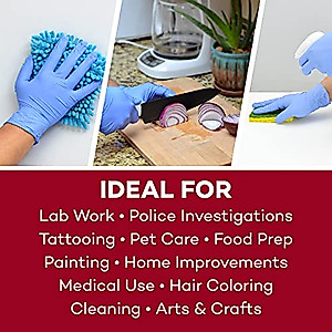 Dealmed Medical Exam Gloves – 200 Count Medium Nitrile Gloves, Disposable Gloves, Non-Irritating Latex Free Gloves, Multi-Purpose Use Medical Gloves for a First Aid Kit and Medical Facilities