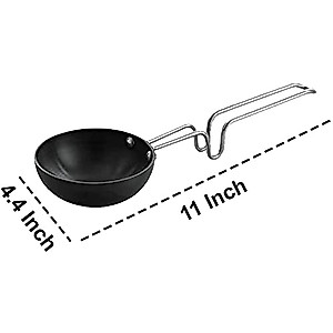 Belexy Nonstick Aluminum Tadka Pan, Scratch Resistant Coating - Mini Pan for Eggs, Spices, Melting Butter, Spice Heating, Tadka Frying Pan