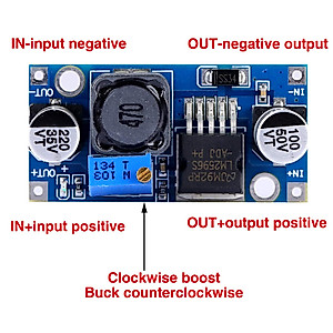 Yizhet 5 Pack Buck Converter, DC to DC, High Efficiency Voltage Regulator, 3.0-40V to 1.5-35V, Adjustable Power Supply Module