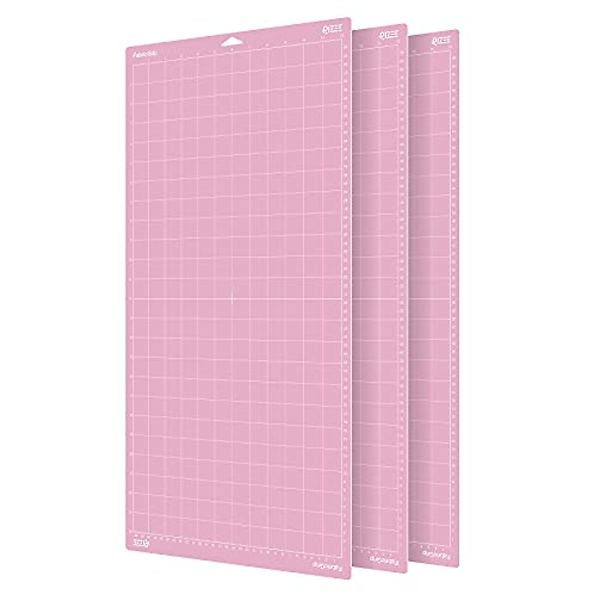 RIZEE FabricGrip Cutting Mat for Cricut Maker/Explore Air 2/Air/One (12"x24" 3 Mats) Adhesive Sticky Pink Quilting Cricket Replacement Cut Mats