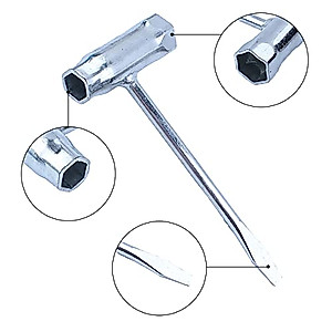 Adefol 13 x 19 mm Chainsaw Wrench Scrench with 6 Bar Nuts for Stihl 017 018 019 020 021 023 024 025 026 028 034 Chainsaw Replacement Parts Repair Tools