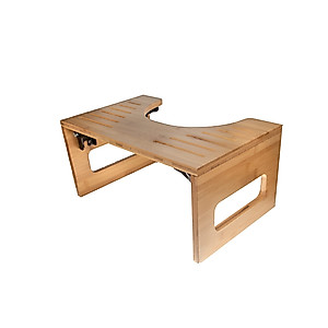 Mateda Bamboo Toilet Stool for Bathroom, Foldable Poop Stool for Adults