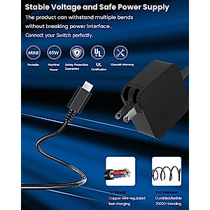 65W USB C Laptop Charger - Type C Power PD Wall Fast Charger : Replacement for HP,Lenovo,Dell,Acer,Asus, Nintendo Switch,Google,Samsung,and Any Laptops or Smart Phones with Type C
