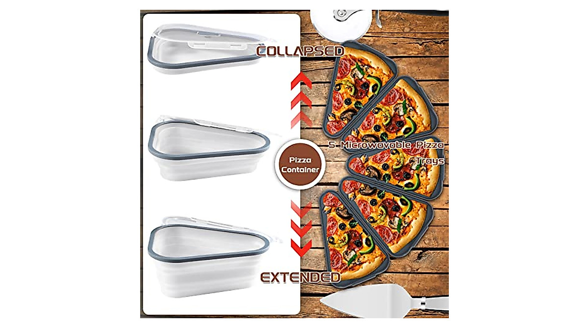 Eco-Friendly Expandable Pizza Storage Container - Save Space