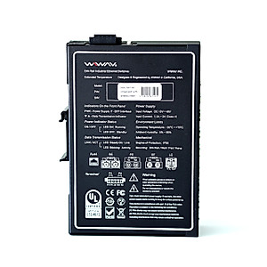 WIWAV WDH-16GT-DC 10/100/1000Mbps Unmanaged 16-Port Gigabit Industrial Ethernet Switches with DIN Rail/Wall-Mount (UL Listed, Fanless, -30°C~75°C)