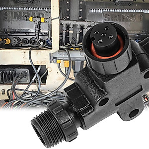 Deecaray NMEA 2000 (N2k) (Tee) 3 Port 5Pin M12 Thread IP67 Waterproof (Tee) T-Connector Compatible with Garmin Lowrance Simrad B&G Navico Networks