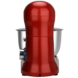 FRIGIDAIRE ESTM020-RED Retro Electric Stand Mixer, 4.75 Quart / 4.5L, 8 Speeds with Whisk, Dough Hook, Flat Beater Attachments, Splash Guard (RED)