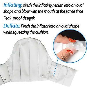 Miayaya Inflatable Home Baby Cushion Cover Compatible with IKEA Antilop High Chair Use PVC Material Environmental Safety White Contract Design Easy to Install and Clean Soft Close Skin