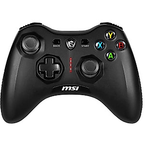 MSI Force GC30V2 Wireless Gaming Controller, Dual Vibration Motors, Dual Connection Modes, Interchangable D-Pads, Compatible with PC & Android