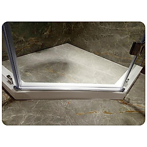 Cozylkx Frameless Glass Shower Door Sweep for 3/8" Glass, Bottom Seal with Drip Rail, 27.5" Long