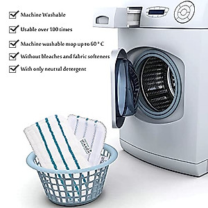 5 Pack Washable Microfiber Steam-Mop Cleaning Pads Compatible with All Black+Decker Steam Mops, SM1600, SM1610, SM1620, SM1630, SMH1621, HSMC1300FX, HSMC1321, HSMC1361SG