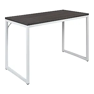 Flash Furniture Kimberly Tiverton Industrial Modern Desk-Rustic Gray/White Commercial Grade Computer Desk-47" Sturdy Home Office Desk-Writing Desk