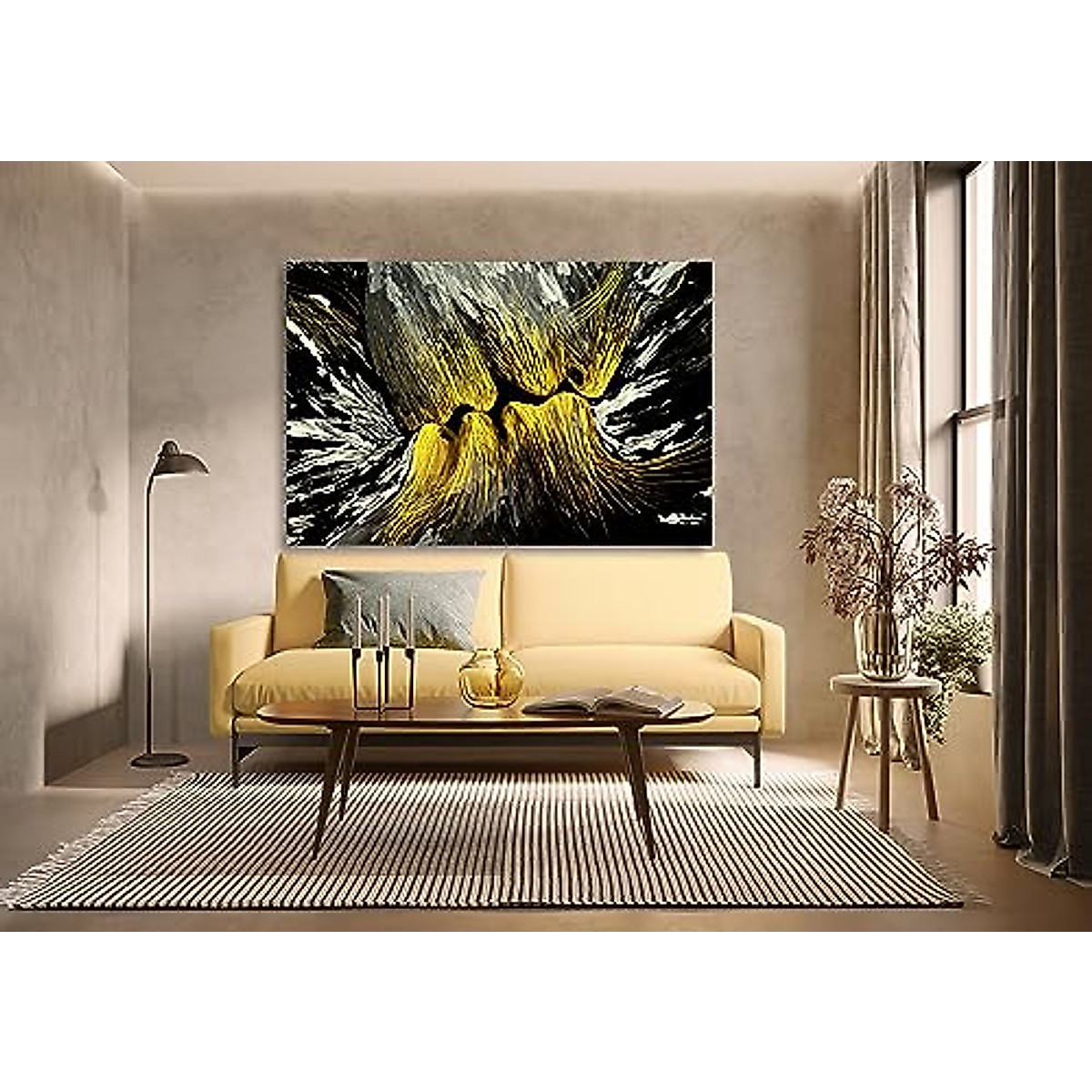 Canvas Wall Art Love Painting for Couples Bedroom, Love Painting Wall Art, Wall Art Love, Kiss Painting, The Kiss Painting Print, Kiss Canvas Wall Art (Ready to hang 24"x36", Style 1)