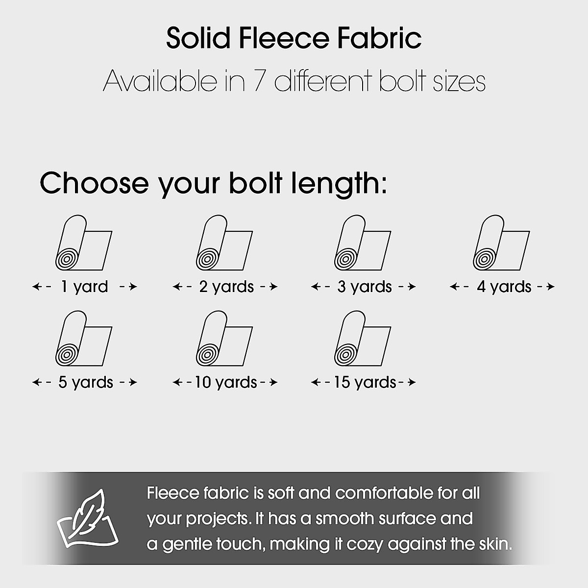 Pico Textiles 1 Yard - Dark Camel Solid Fleece Fabric - Solid Color Fleece Fabric - Sold by The Yard - Variety of Colors - Ideal for Sewing Projects, Scarves, No Sew Fleece Throws and Tie Blankets.