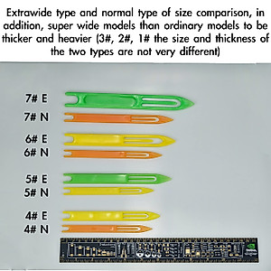 PISCORUSH 10pcs Netting Needle Shuttles Plastic Repair Fishing Line Equipment Cast Net Mending Needle Fishing Tool Fishing Accessory Size: 1#-10# (10pcs(1#-10#))