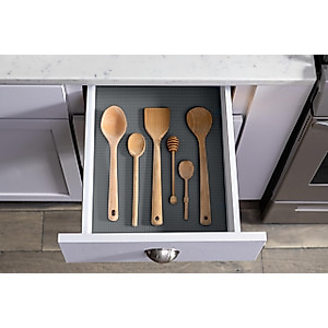 Duck EasyLiner Brand Select Grip Shelf Liner, Dark Gray, 12 in. x 10 ft, 6 Rolls, 10'