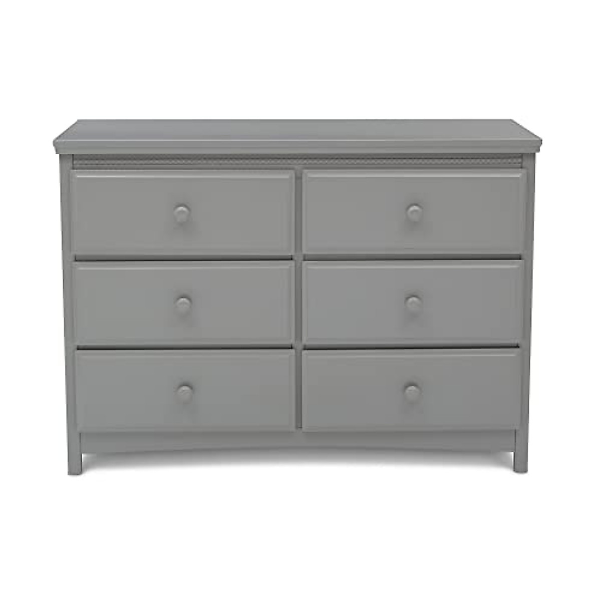 Delta Children Emerson 6 Drawer Dresser, Greenguard Gold Certified, Grey