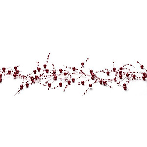 Beaded Garland (Red Pearlized Pearls)