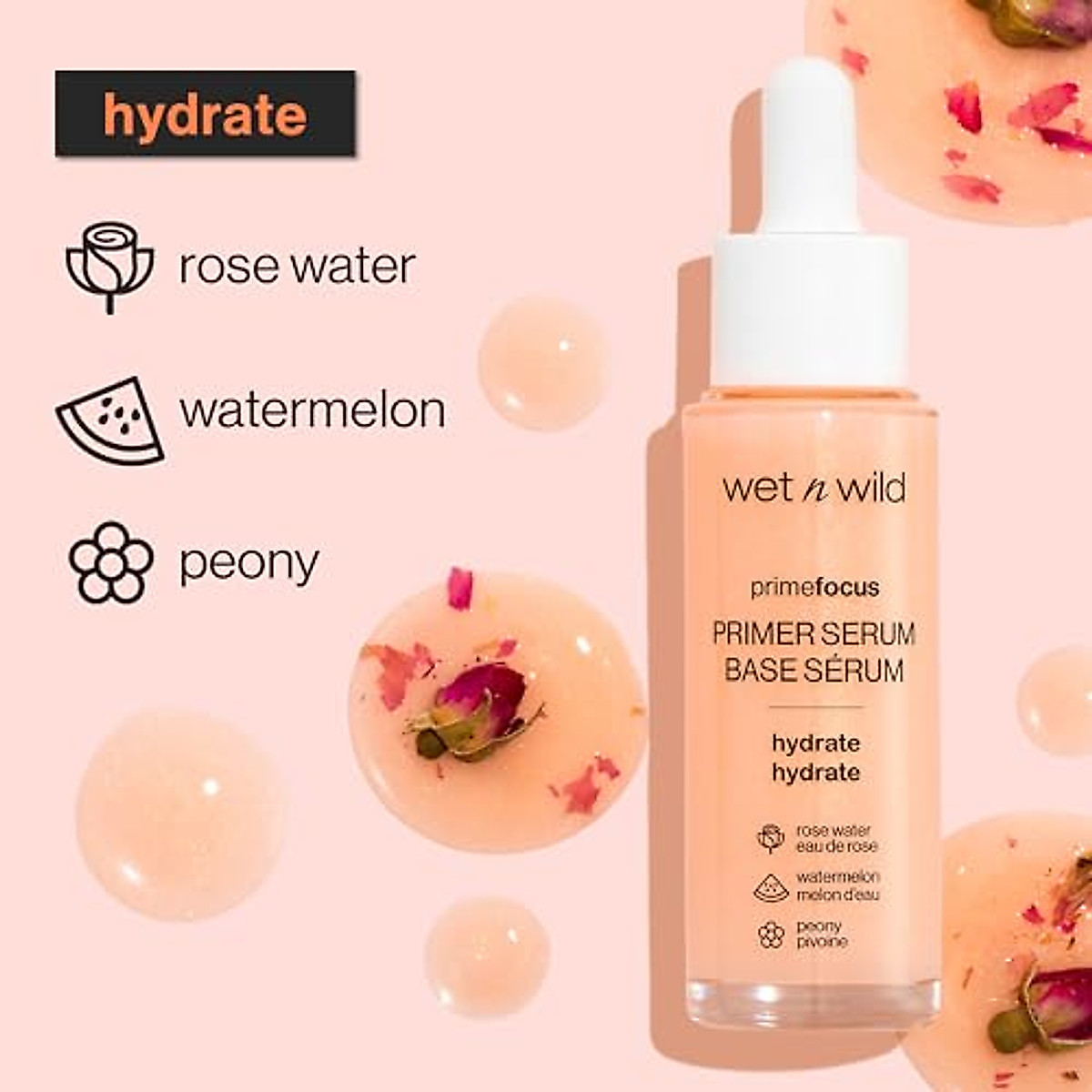 wet n wild Prime Focus Pore Minimizing Facial Serum Primer Makeup Extending | Reduces Pores | Improves Skin Texture | Exfoliates | Retinol Alternative, Hydrating