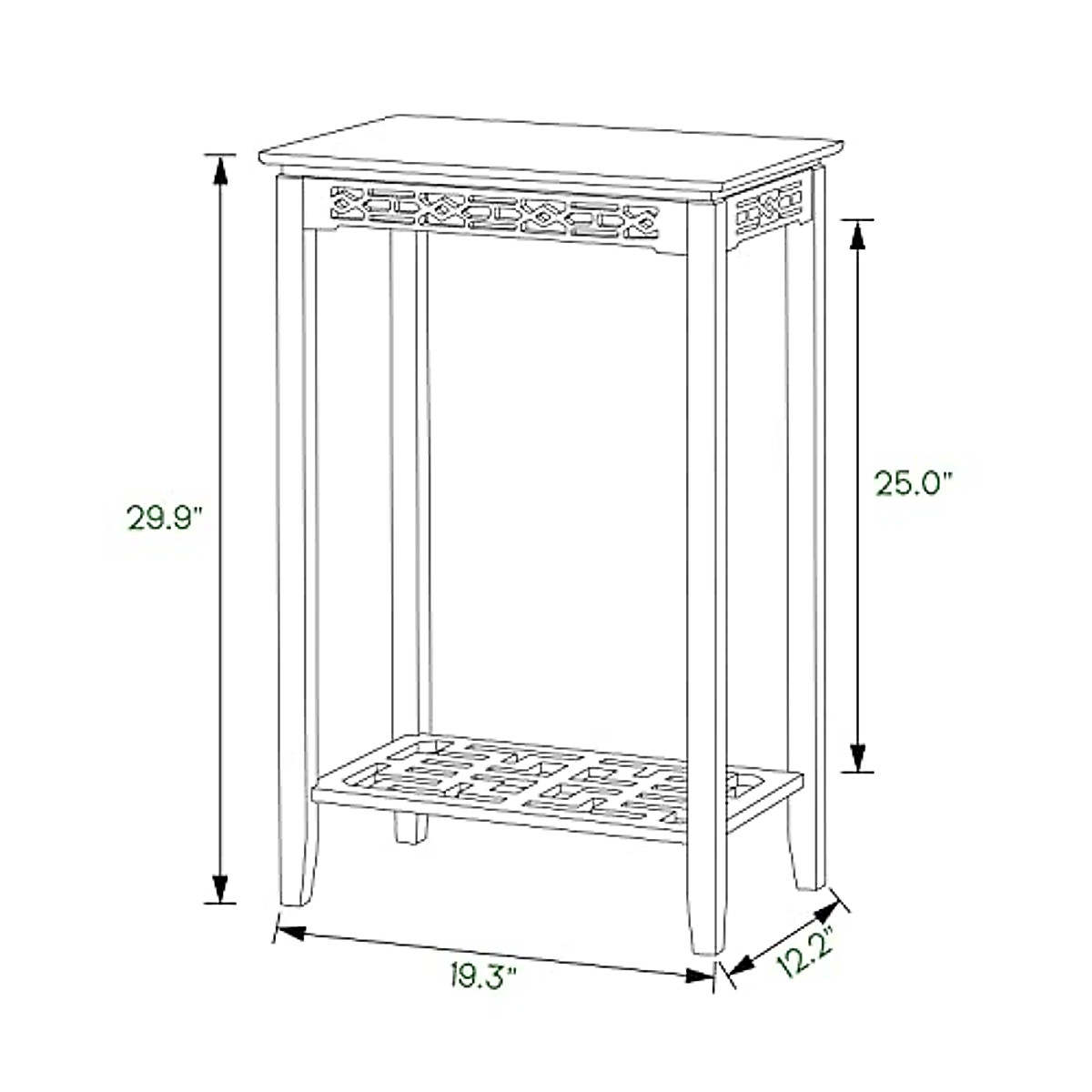 MoNiBloom Bamboo Hollow Carved Flower Pot Stand Plant Pot Rack with Indoor Outdoor Planter Holders for Patio Balcony Yard, Enlarge the Countertop, Brown