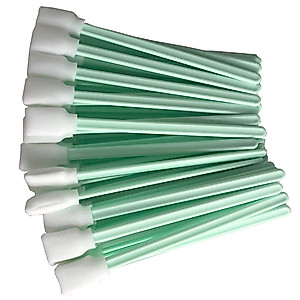 100pc 5.1" Square Rectangle Foam Cleaning Swab Sticks for Solvent Format Inkjet Printer Roland Optical Equipment