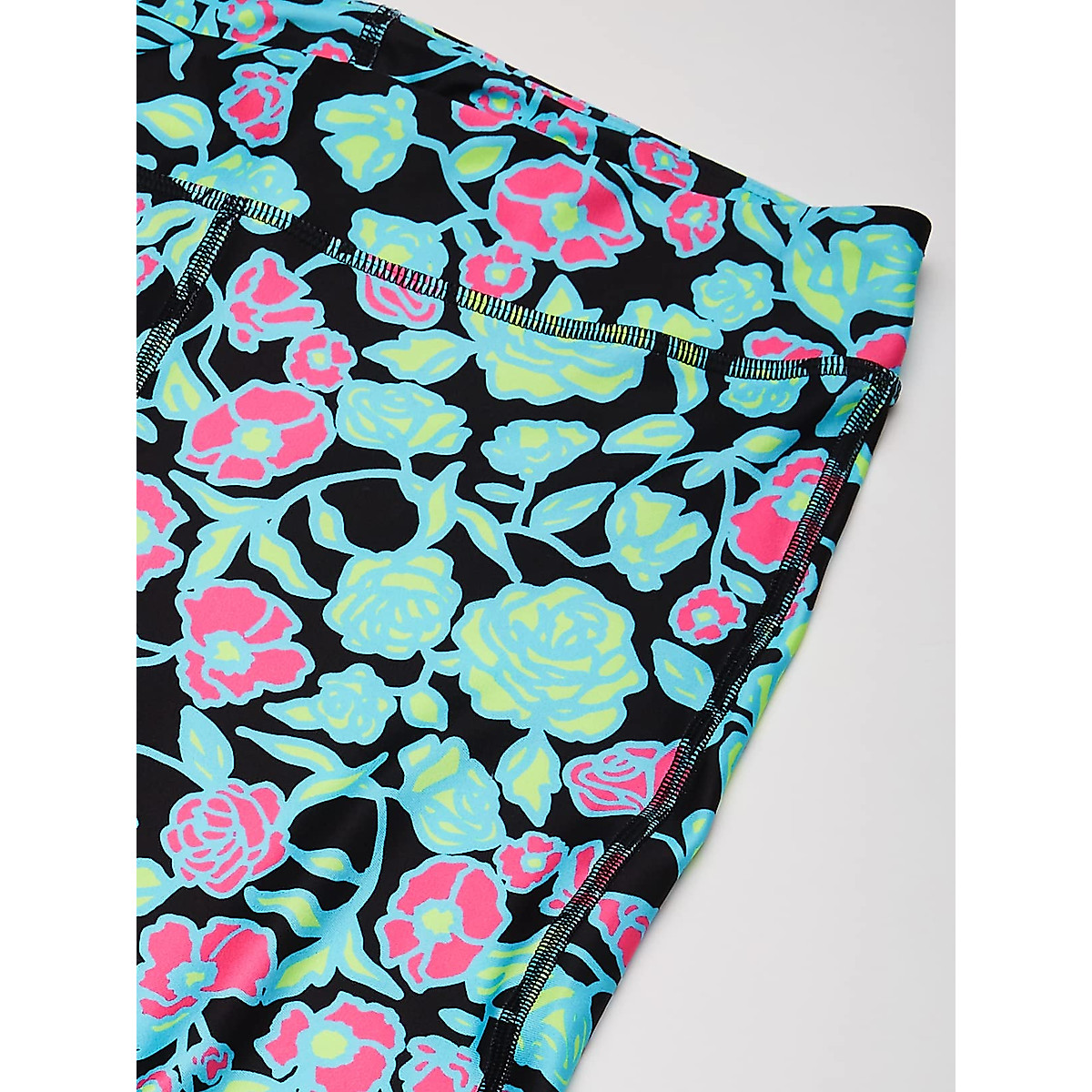 Under Armour Girls HeatGear Armour Printed Ankle Crop, Black (003)/Black, Medium