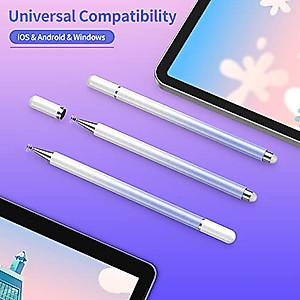 Stylus Pens for Touch Screens, 2 in 1 High Precision Magnetic Disc Universal Stylus Pen for iPad Compatible with All Touch Screens