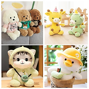 Zhbrchz 320pcs 14mm Black Plastic Safety Eyes Crafts Safety Eyes with Washers for Amigurumi Crochet Bears Stuffed Animals Doll Making