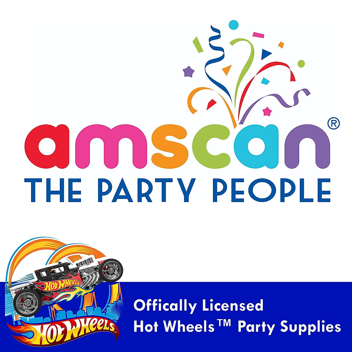 Hot Wheels Party Supplies Bundle with Cake Plates and Napkins for 16 Guests