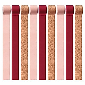 Rose-Gold Pink Burgundy-Red Party-Decorations Streamers - 9 Rolls Valentines Mothers Day Crepe Paper Streamer Garland Birthday Bachelorette Bridal Shower Engagement Wedding Brunch Decoration Panduola
