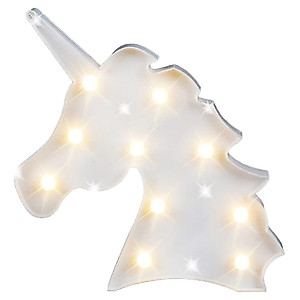 ArtCreativity Unicorn LED Light Box, 1PC, Cute Unicorn Lamp for Kids with Warm LEDs, Night Light for Girls and Boys, Decoration for Bedroom, Living Room, and Playroom, Great Gift Idea