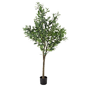 Pure Garden Sansevieria Snake Artificial Plant - 29.5-Inch Potted Faux Plant with Upward Foliage for Office or Home Decor - Realistic Indoor Plants
