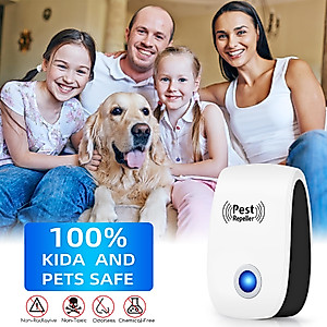 10Pack Upgraded Ultrasonic Pest Repeller Electronic Mouse Repellent Ultrasonic Plug in Rodent Repellent Indoor Sonic Electronic Plug in Pest Controlfor Insect,AntBugs,Mosquito,Rat,Spide,Cockroach