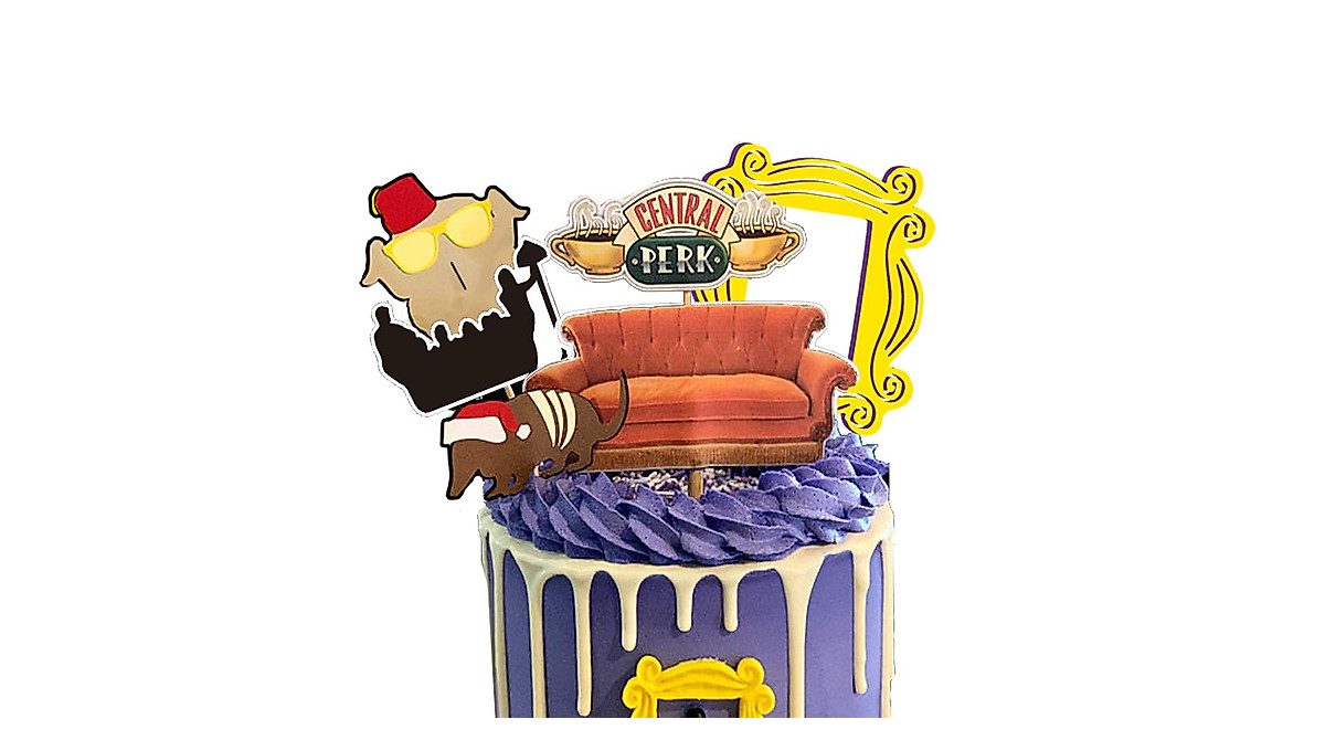 Friends Birthday Cake Topper - Sturdy Cake Decor for Celebrations