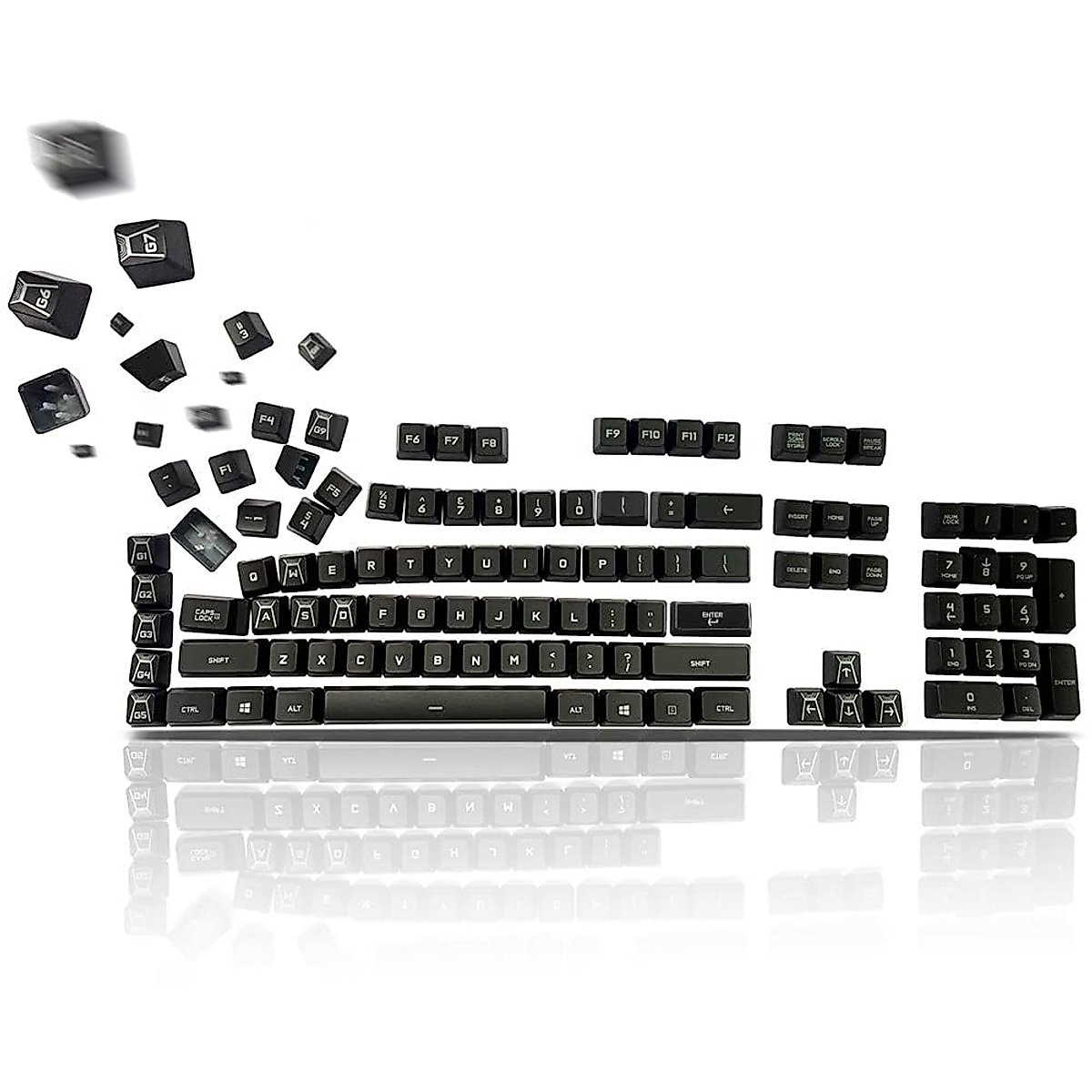 A Full Set 113 Keys keycaps Replacement for Logit G910 Orion Spark RGB Mechanical Gaming Keyboard