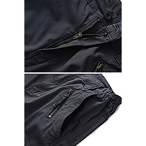 AKARMY Womens Cargo Pants with Pockets Outdoor Casual Ripstop Camo Military Combat Construction Work Pants 2036 Steel Gray 8