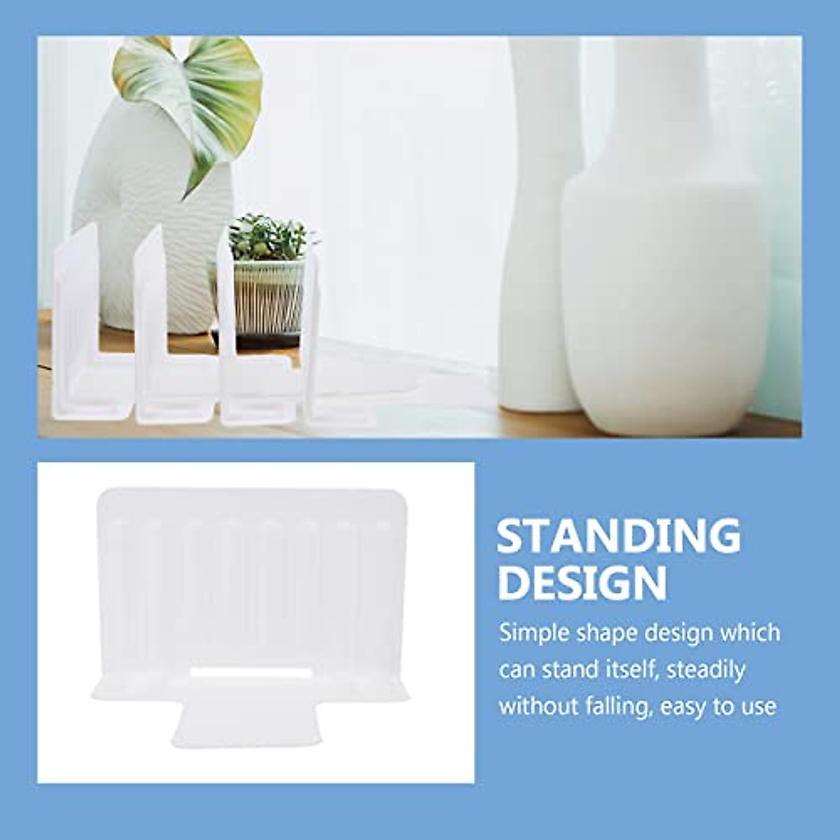 Operitacx Refrigerator Replacement Shelves Drawer Dividers Organizers Clear Plastic Drawers Separator 4pcs Adjustable Kitchen Drawer Organizer for Clothing Utensil Office Bookshelf Storage